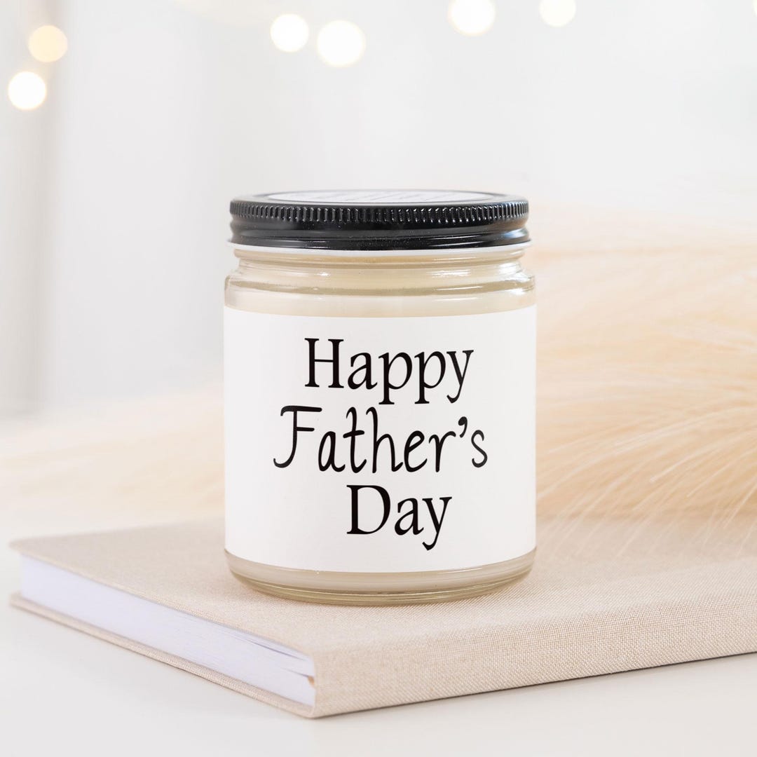 Happy Father's Day Candle Greeting, Personalized Father's Day Candle ...