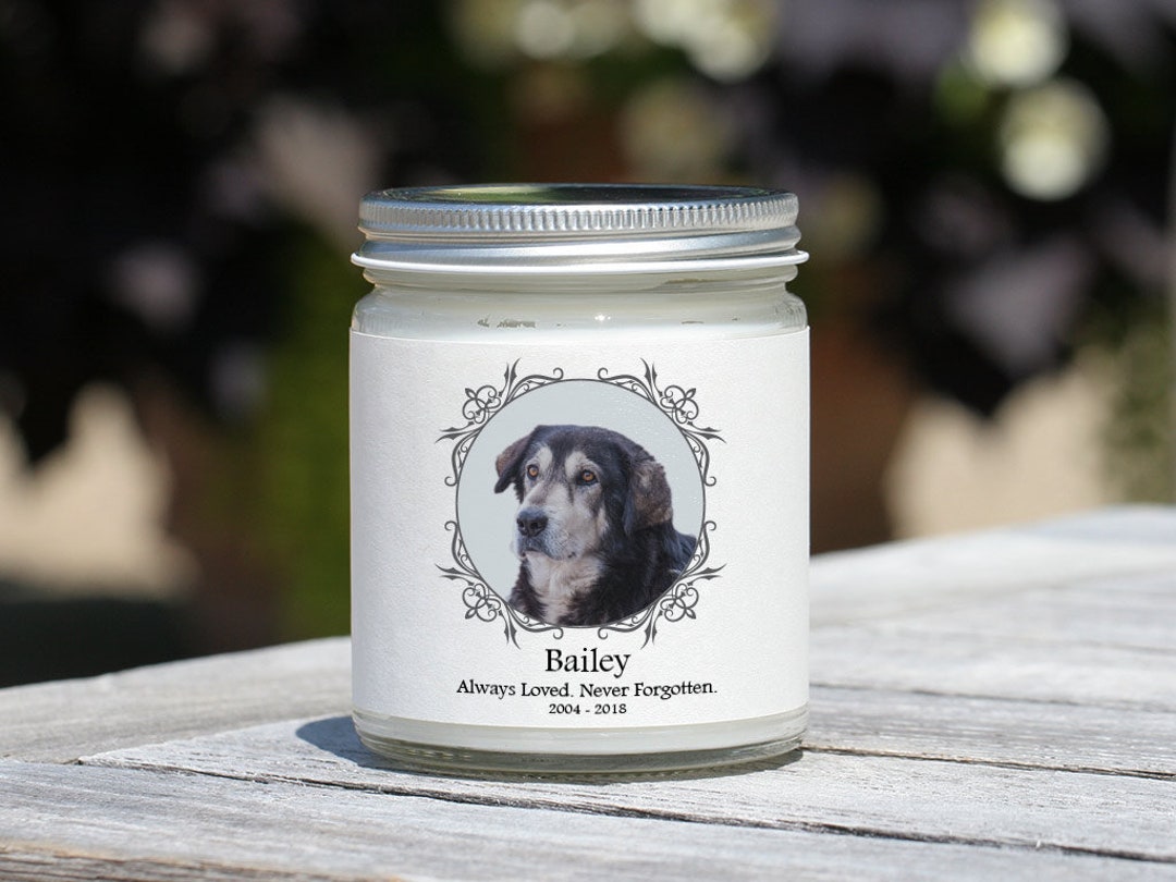 Pet Memorial Remembrance Gift Personalized Dog Message Candle Original ...
