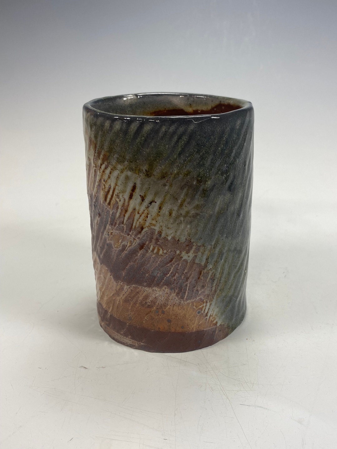 Rusty River Bed Ceramic Pottery Vessel - Etsy