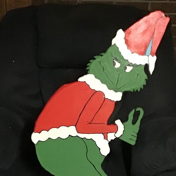 Grinch Stealing Lights Svg Etsy