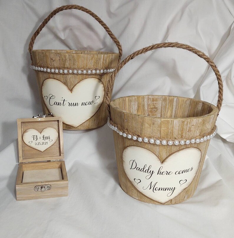 Rustic Flower Girl Basket/ Flower Girl Baskets/beach/flower - Etsy