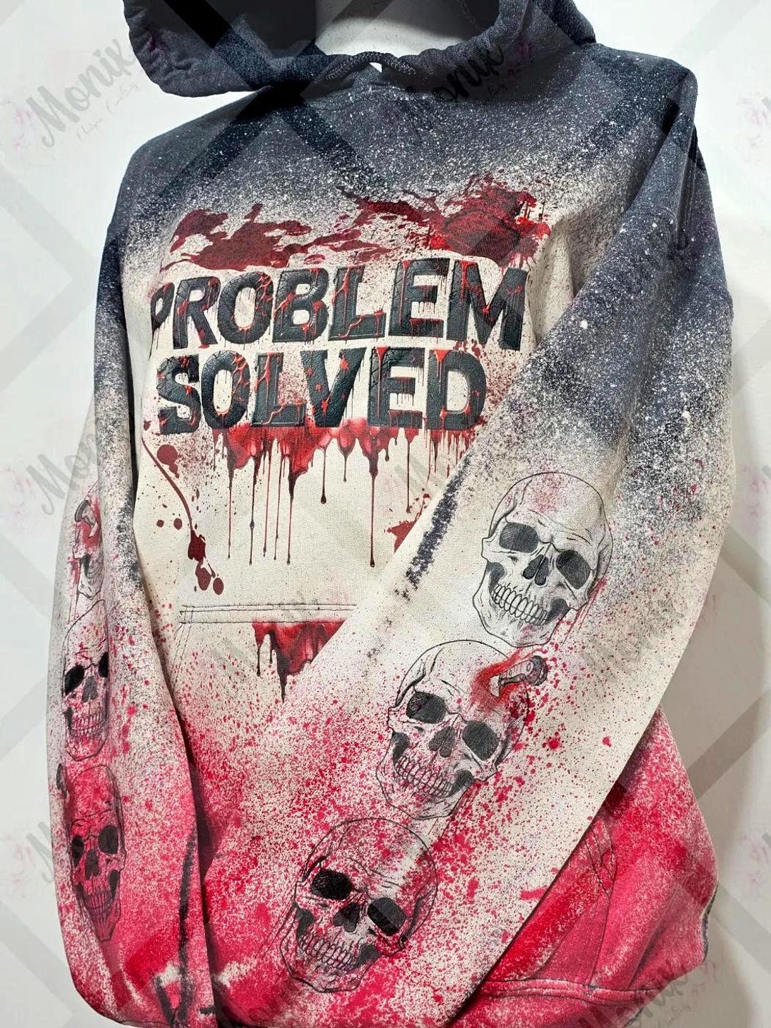 Problem Solved Shirt, Bloody Halloween Shirt, Scary Costume, Horror, Bloody Hoodie,hhn ...