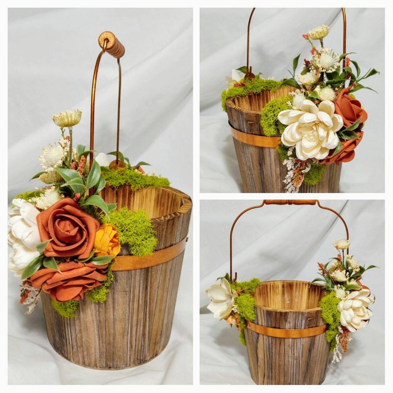 Flower Girl Basket/rustic Flower Girl Baskets - Etsy