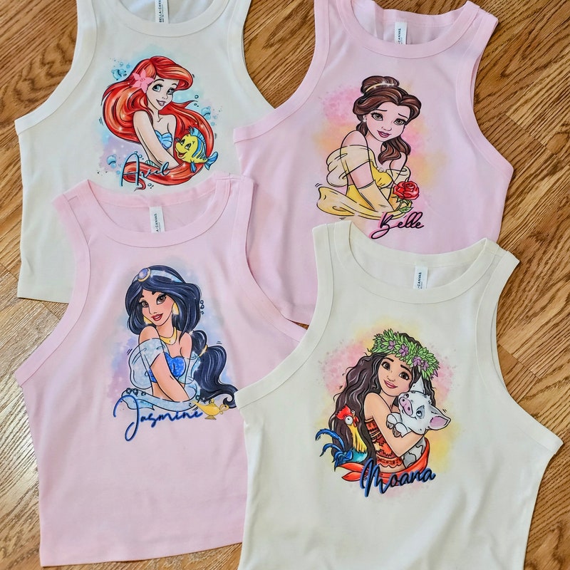 Princess Jasmine Tanks - Etsy