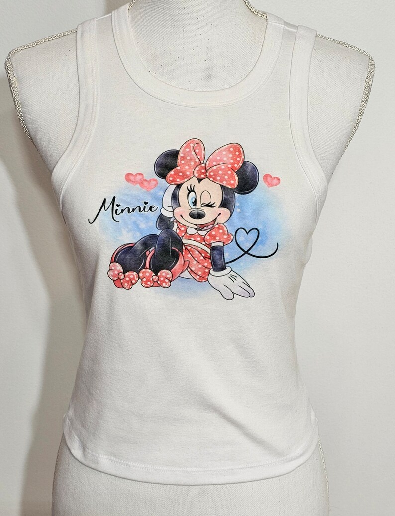 Minnie Mouse Shirt, Minnie Crop Top,y2k Baby Tee,princess Shirt, Custom ...