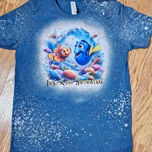 Finding Nemo Shirt, Just Keep Swimming, Dori, Nemo, Marlin, Family ...