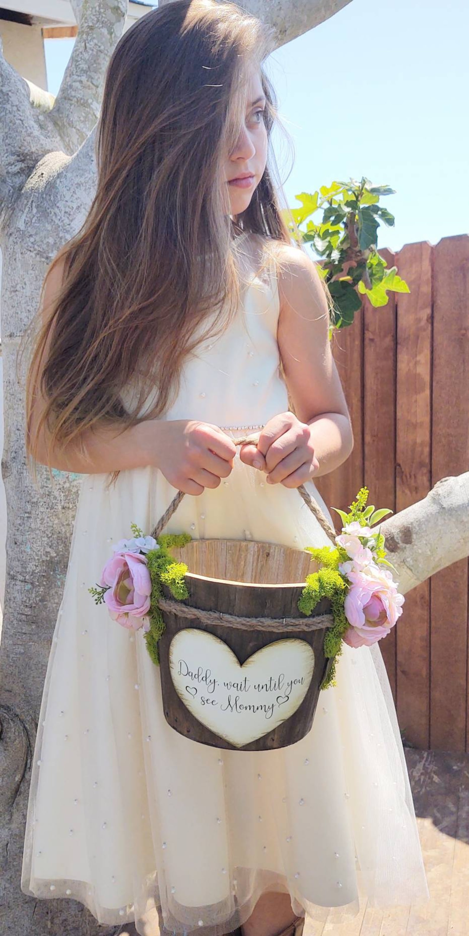 Flower Girl Basket/ Flower Girl Baskets/boho/ivory/white - Etsy