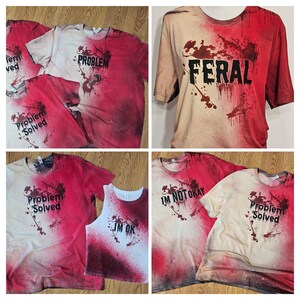 Bloody Halloween Shirt, Problem Solved, Costume, Bloody Tshirt, Horror ...