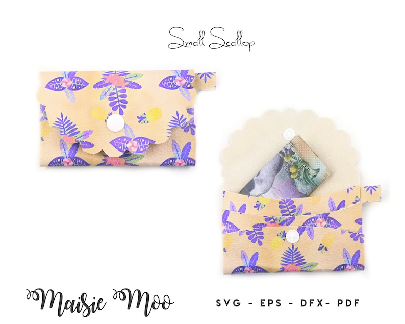 Pocket Wallet Keychain Card Purse SVG Bundle Keyring | Etsy