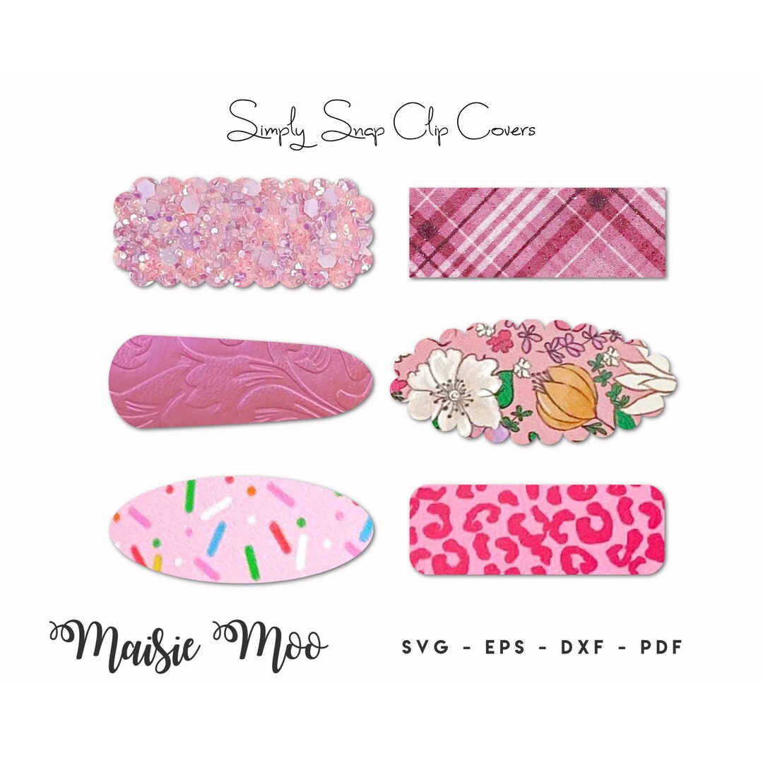 Snap Clip SVG Snapclip Template Bow Template Bow SVG - Etsy