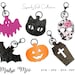 Halloween Key Fob SVG Bat Skull Black Cat Coffin Ghost - Etsy Canada