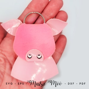 Leather Western Farm Animal Keychain SVG | Cow Key Fob | Horse, Bull ...