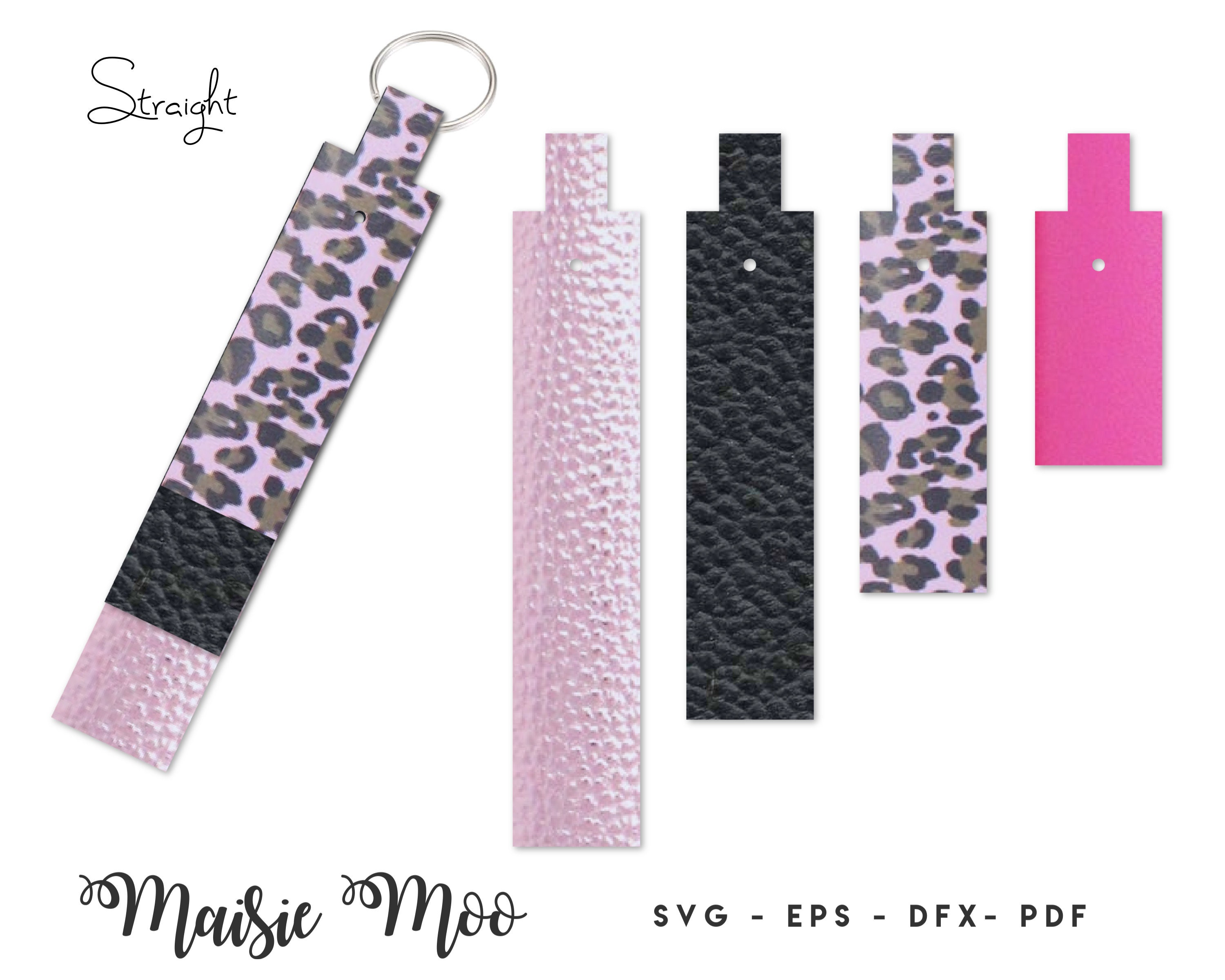 Keychain SVG Key Ring SVG Key chain Fob Template Faux | Etsy