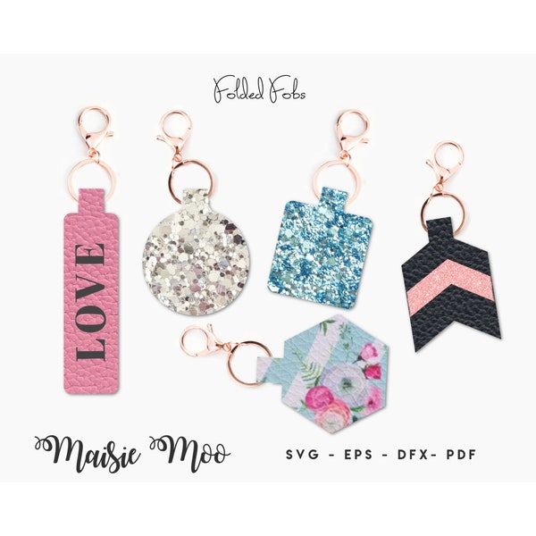 Leather Key Ring Template - Etsy