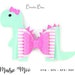 Bronto Dinosaur Bow SVG, Dino Bow SVG, Dino Party Fun Bow, Svg Files ...
