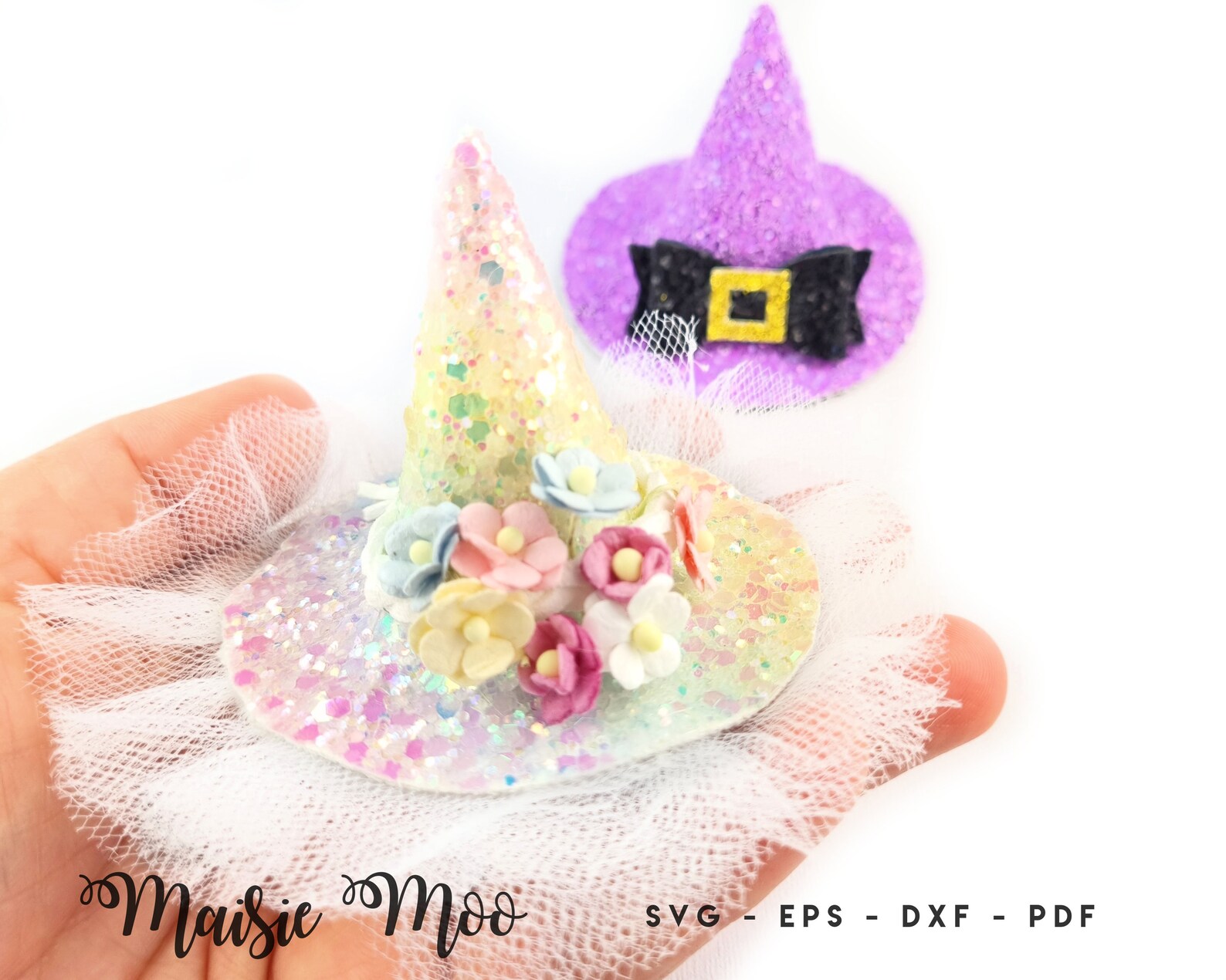 Witches Hat Bow SVG Witches Hat Headband Bow Template - Etsy