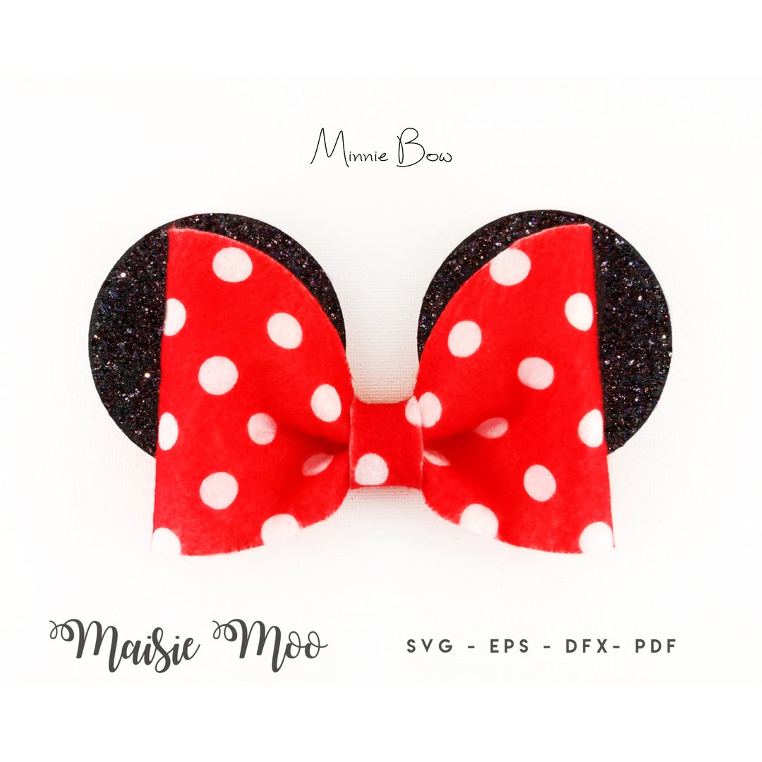 Printable Minnie Mouse Bow Template