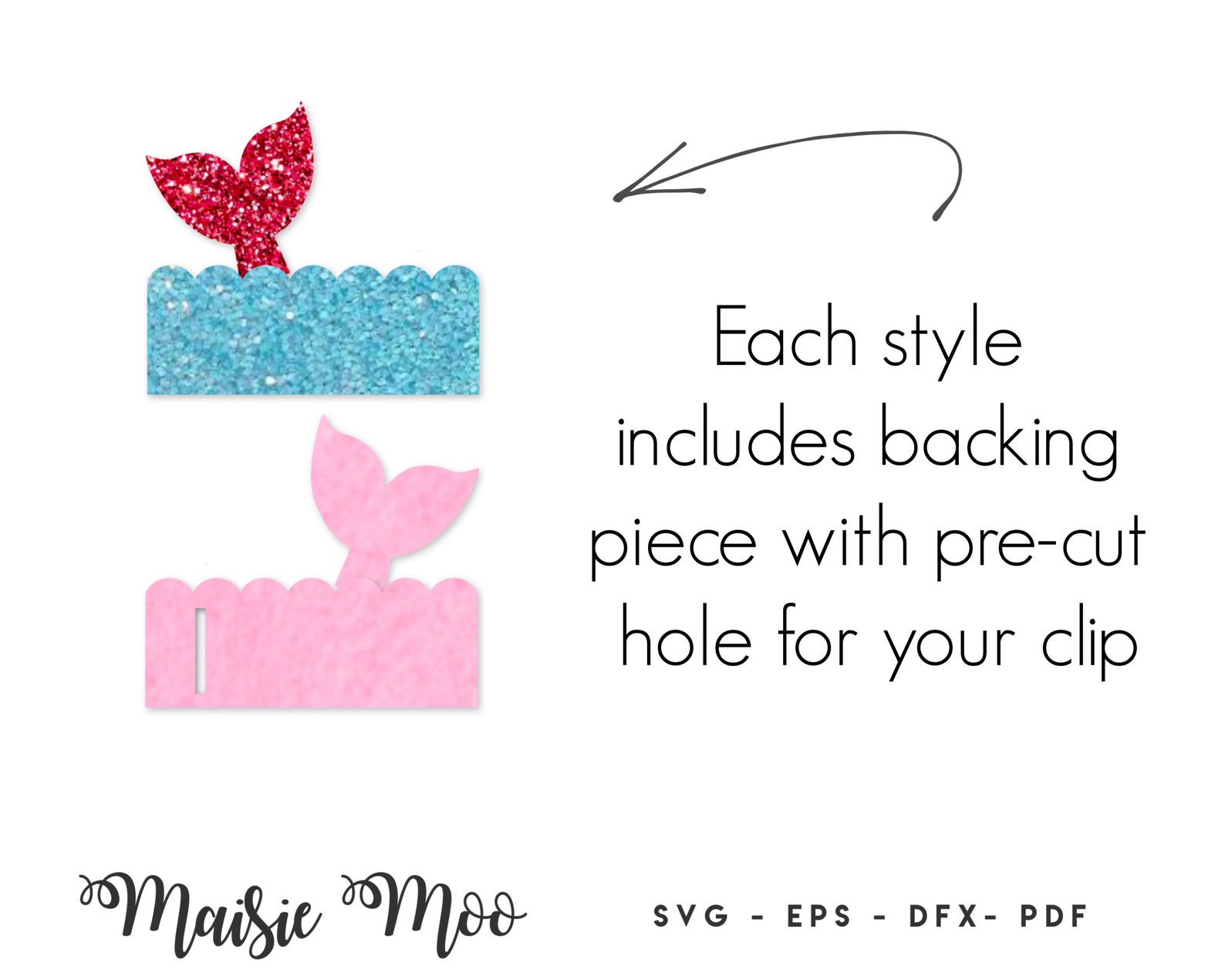 Mermaid Snap Clip SVG, Snapclip Template, Bow SVG, Bow Center Clippie ...