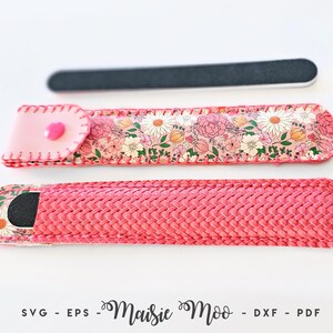 Nail File Case SVG Pattern, Emery Board Pouch Template, Nail File ...