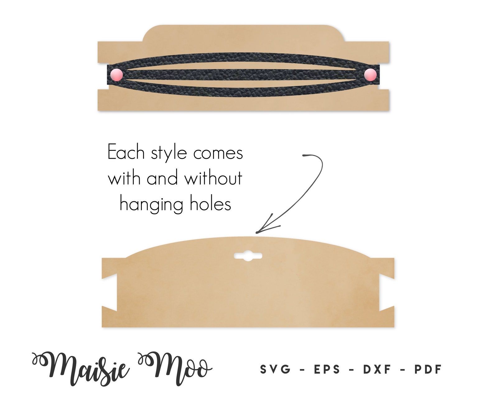Headband Display Card SVG, Bow Display Card, Head Band Card DXF, Bow ...