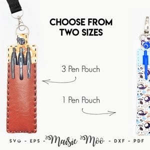 Lanyard Pen Holder SVG | Lanyard Pen Pouch Hand Sewing Pattern | Faux ...
