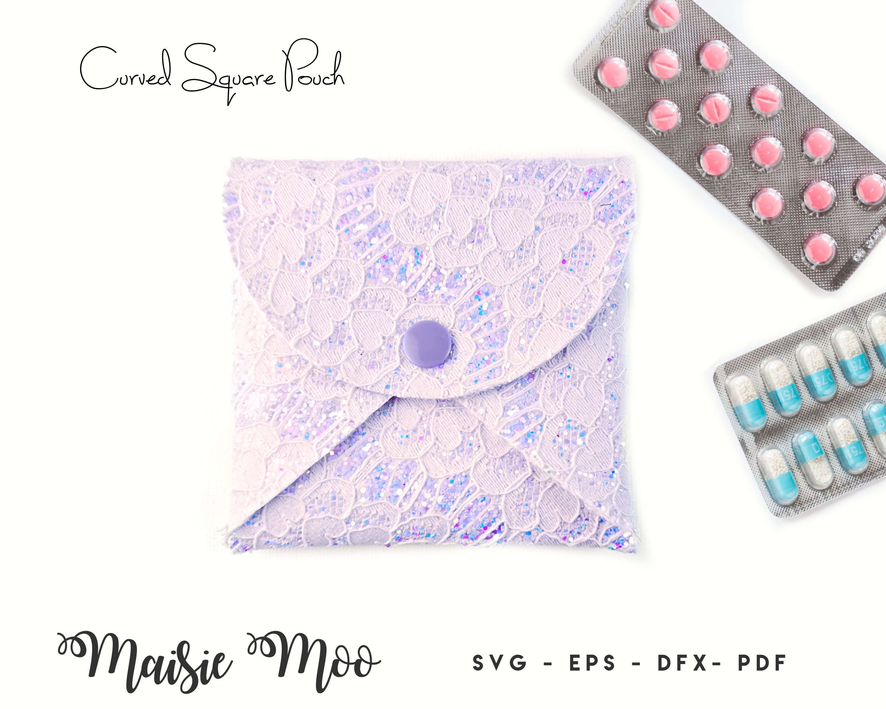 Square Coin Purse SVG Bundle Face Mask Pouch SVG Card Pouch | Etsy New ...