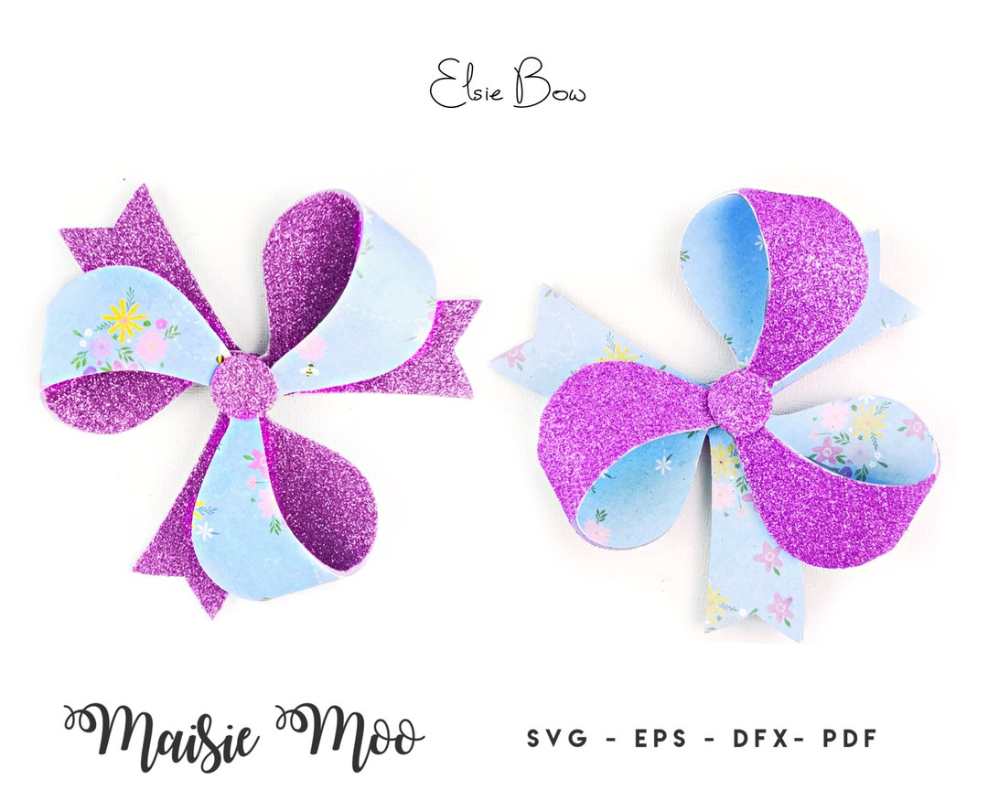 Bow SVG Vintage Bow Template Cricut Bow Template Double - Etsy