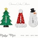 Christmas Window Snap Clip SVG, Snapclip Template, Christmas Tree ...