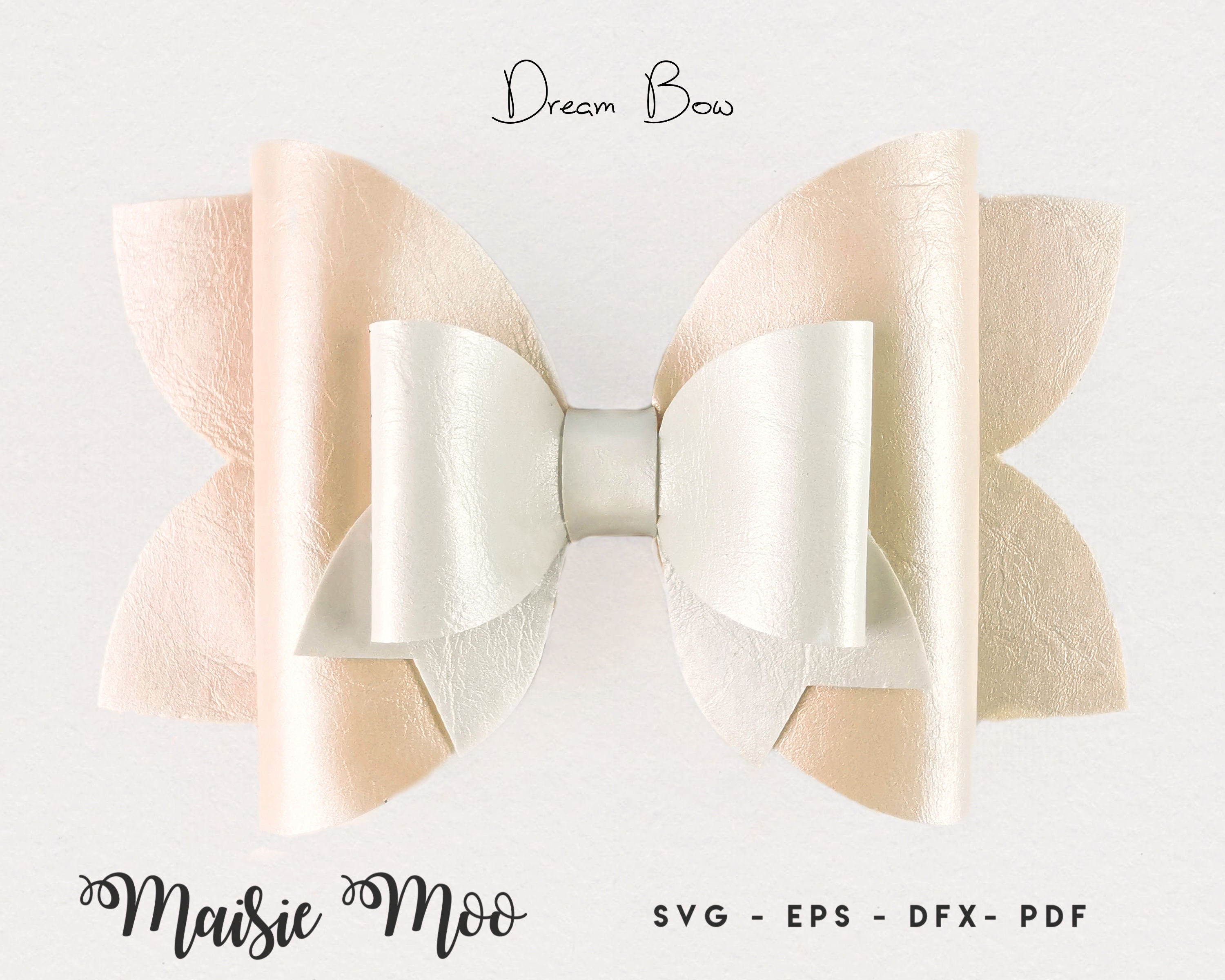 Bow SVG Bow on Bow Template SVG Dream Bow SVG Double Bow | Etsy