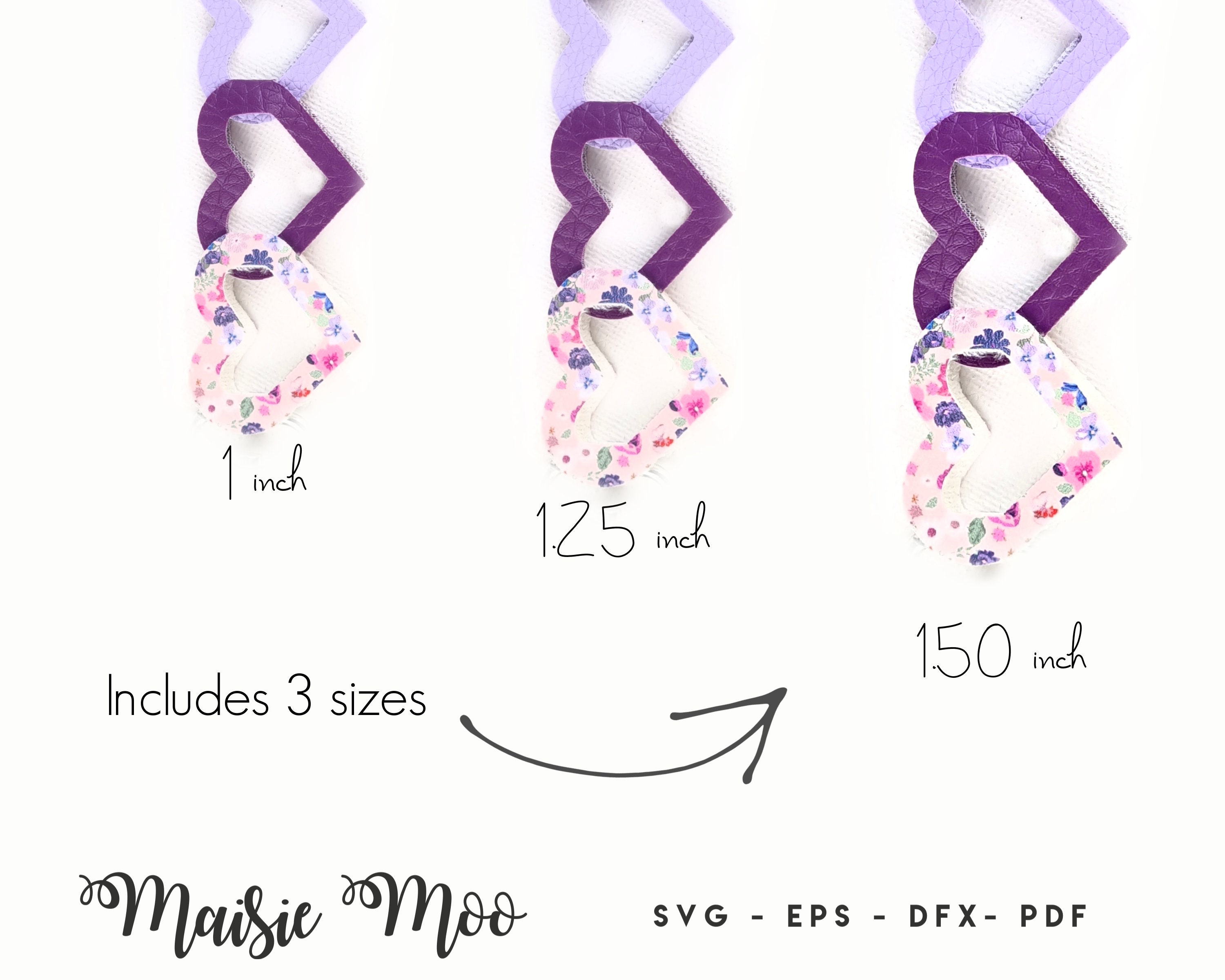 Heart Link De Link SVG Template Bracelet SVG Valentine Faux - Etsy