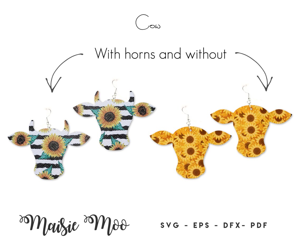 Cowgirl Western Earring SVG Faux Leather Earring Templates - Etsy