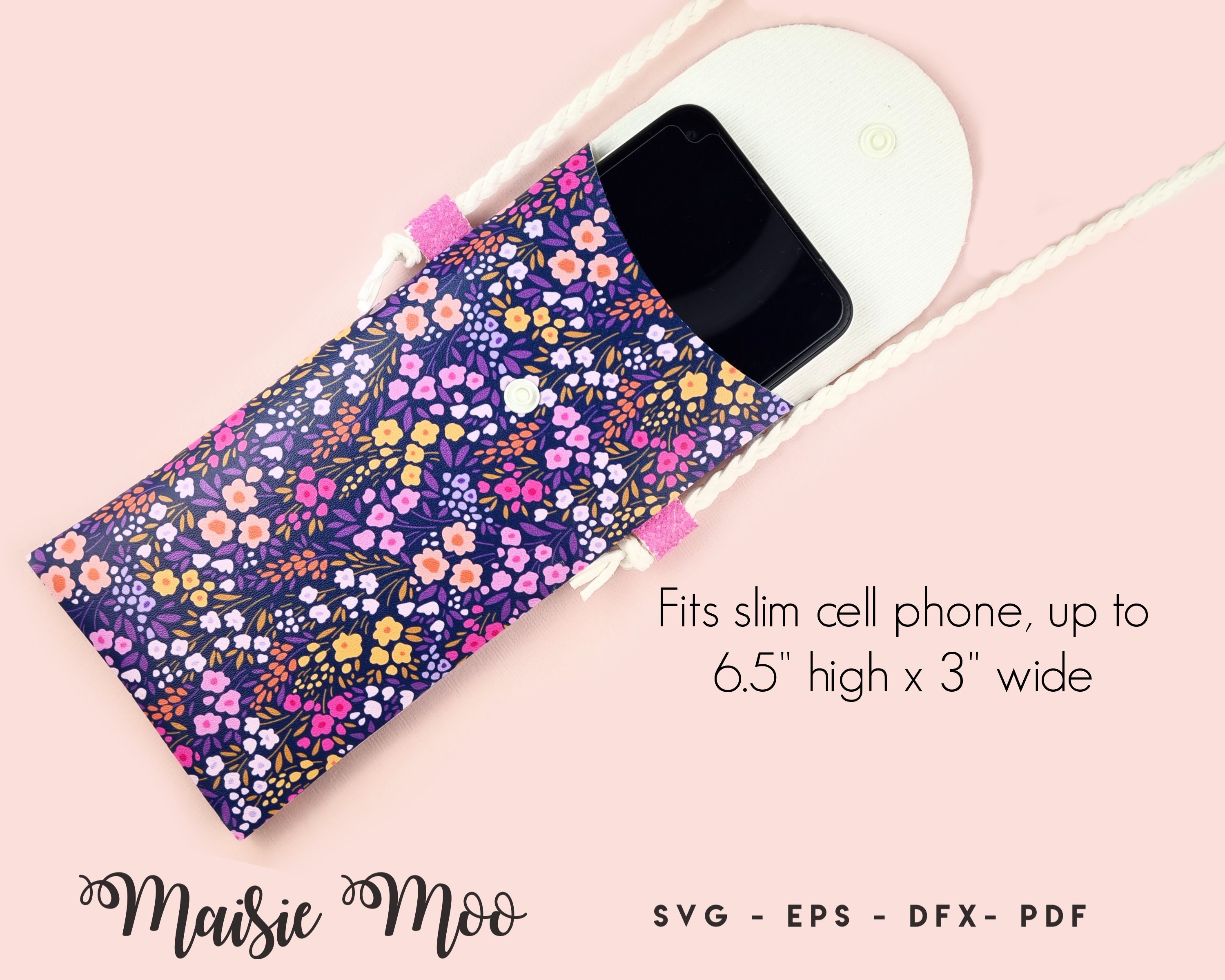 Phone Pouch SVG | Mobile Bag Template | Glasses Cell Crossbody Bag SVG ...