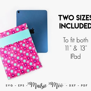 IPad Sleeve Sewing Pattern SVG, Tablet Cover Template, Faux Leather ...