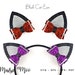 Cat Ears Bow SVG Cat Ears Hairclip Headband Template Halloween Black ...