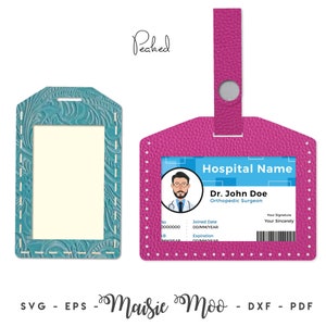 ID Card Cover SVG | Photocard Holder Sewing Template | Hand Stitch Faux ...