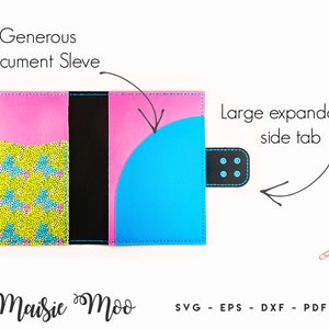 A5 Notebook Cover Pattern SVG Template Hand Stitched Faux Leather ...