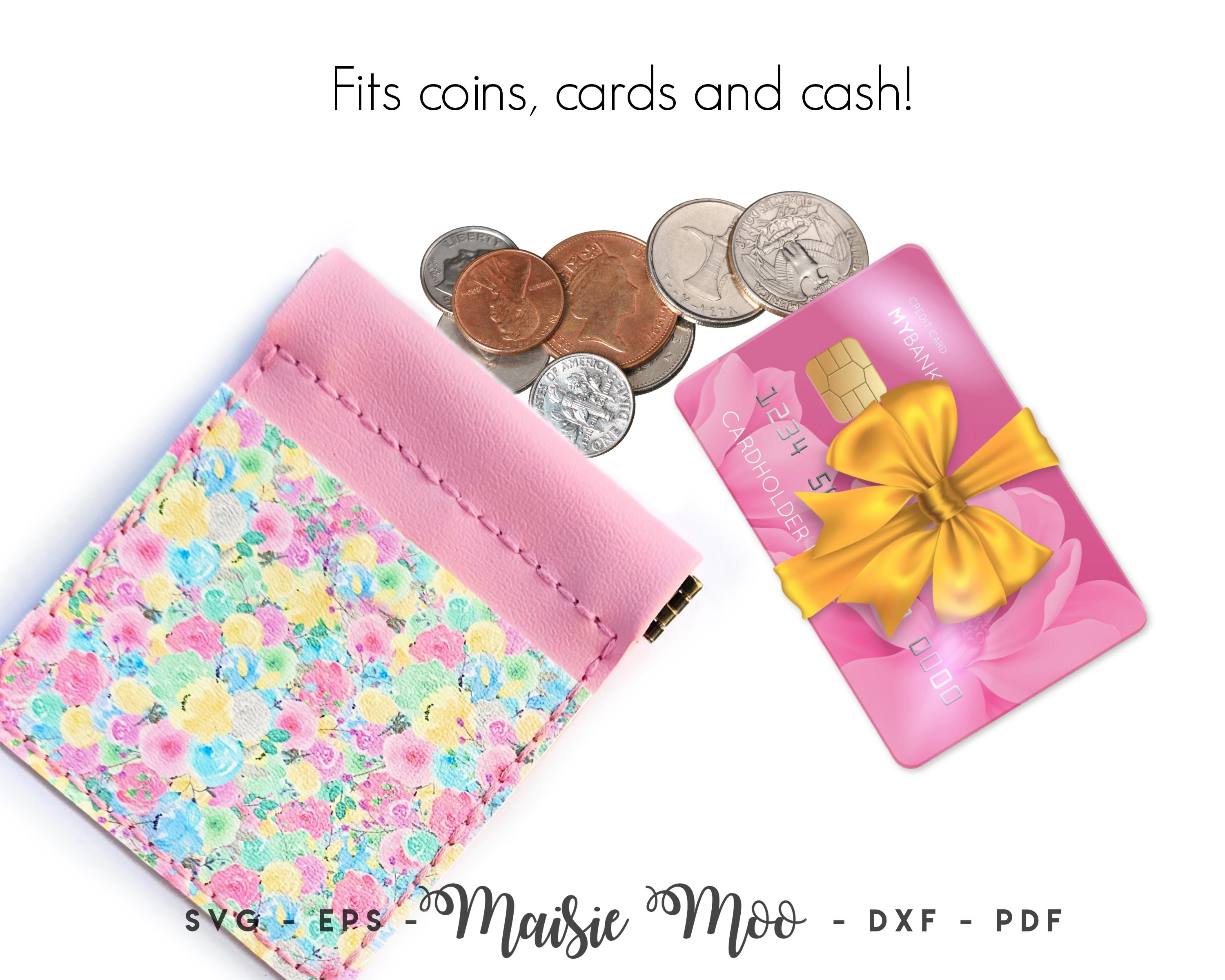 Flex Frame Coin Purse SVG, Card Pouch Sewing Pattern, Faux Leather ...