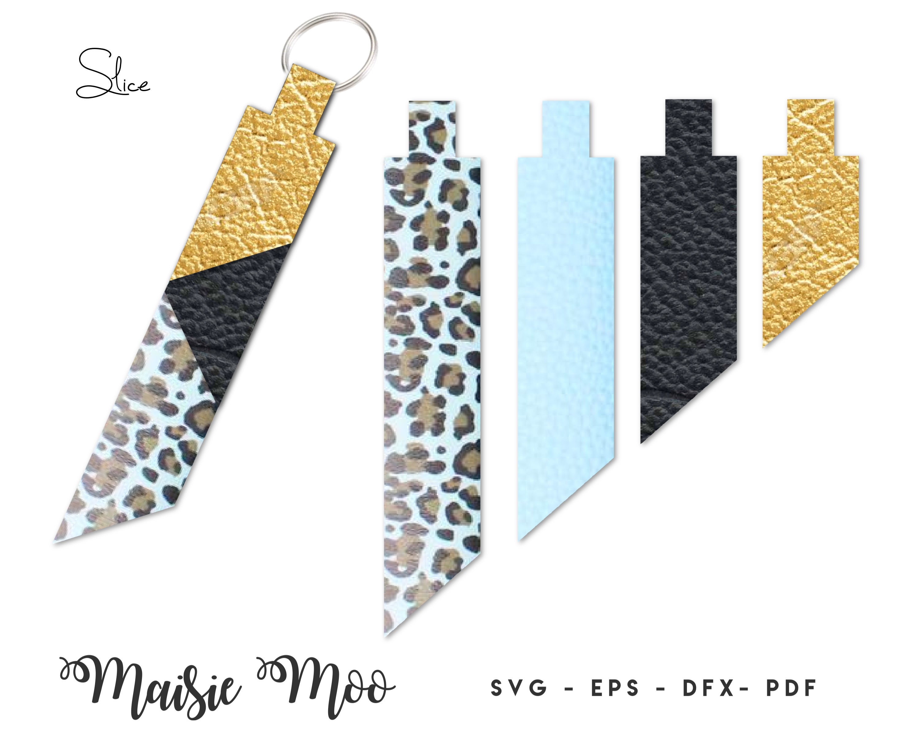 Keychain SVG | Key Ring SVG Key Chain Fob Template | Faux Leather Fob ...