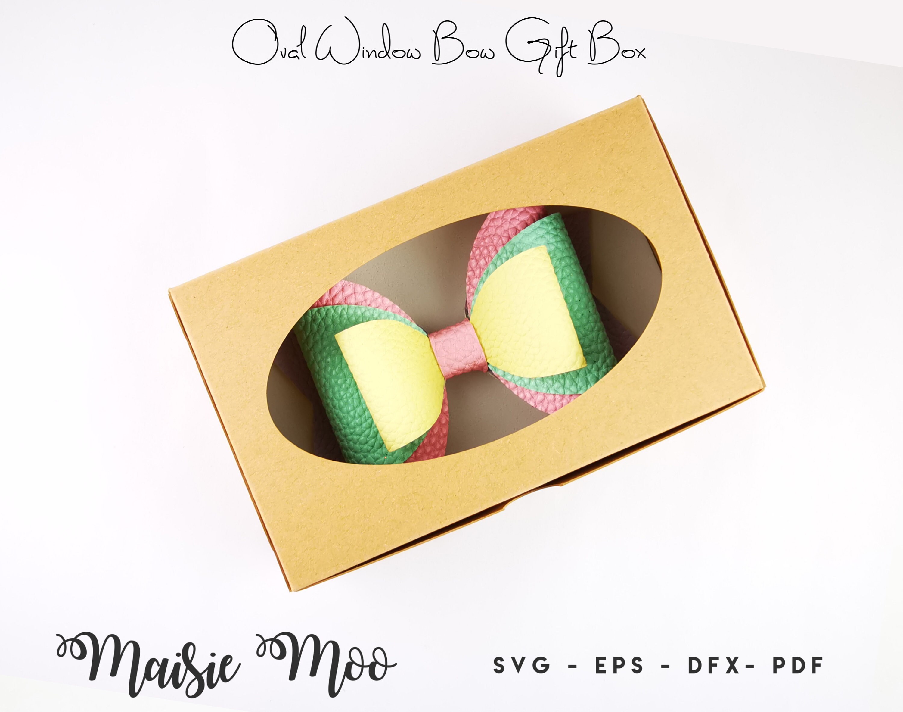 Bow Box SVG Bow Display Box Template Hair Bow Gift Box DXF | Etsy New ...