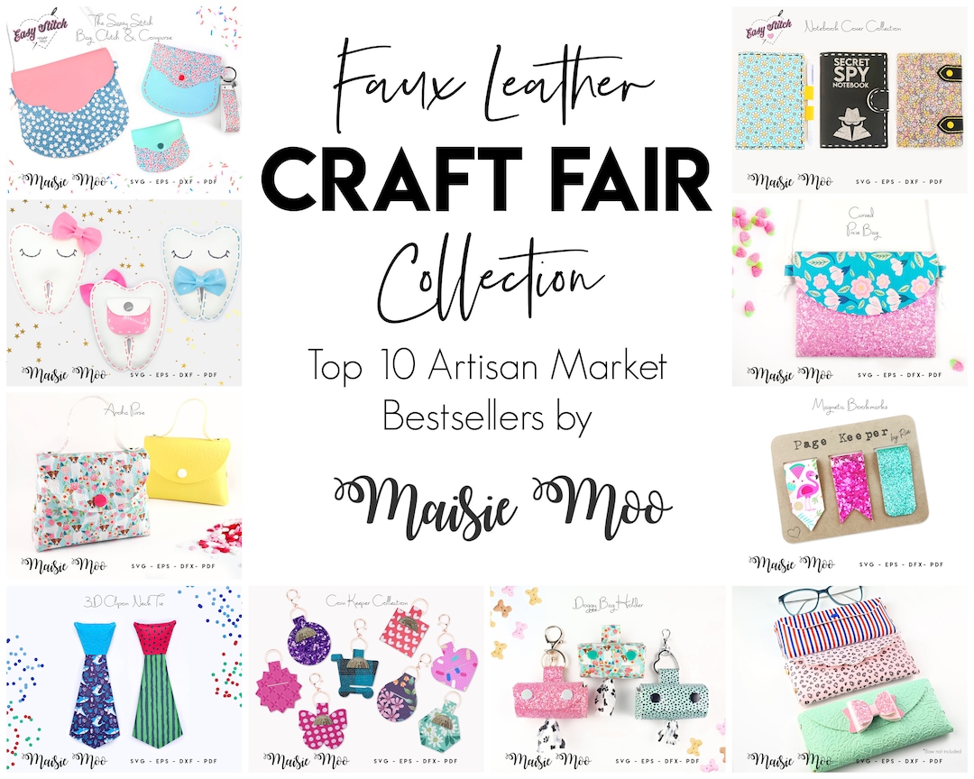 Craft Fair Bundle, Bestselling Craft Show Faux Leather Cricut Templates ...