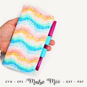 Checkbook Cover SVG, Cheque Book Sewing Pattern, Faux Leather SVG ...