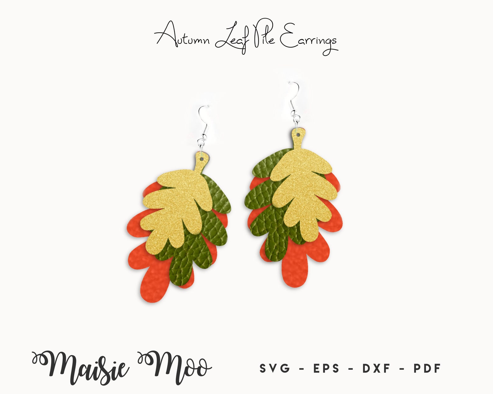 Thanksgiving Earring SVG | Fall Autumn Faux Leather Earring Templates ...