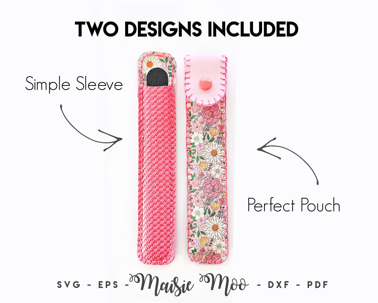 Nail File Case SVG Pattern, Emery Board Pouch Template, Nail File ...