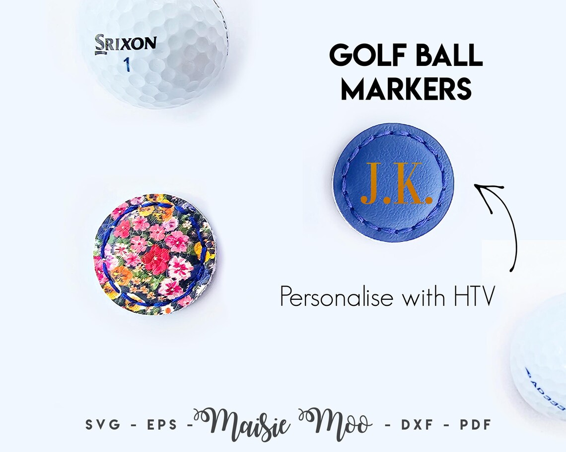 Golf Accessory Set SVG - Golf Ball Pouch, Tee Holder & Golf Ball Marker ...