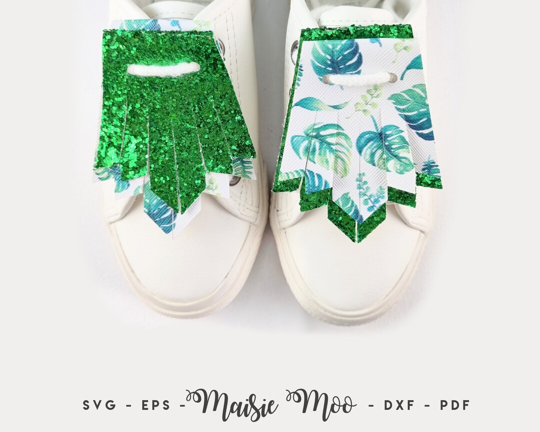 Shoe Fringe Pattern, Kiltie Template SVG, Faux Leather Shoe Fringe ...