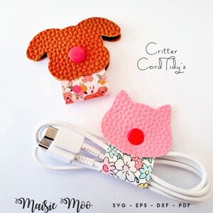Animal Cable Organizer SVG, Critter Cord Tidy Template, Earphone Holder ...