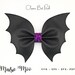 Classic Bat Pinch Hair Bow SVG Halloween Bow Template Bat Wings Bow SVG ...