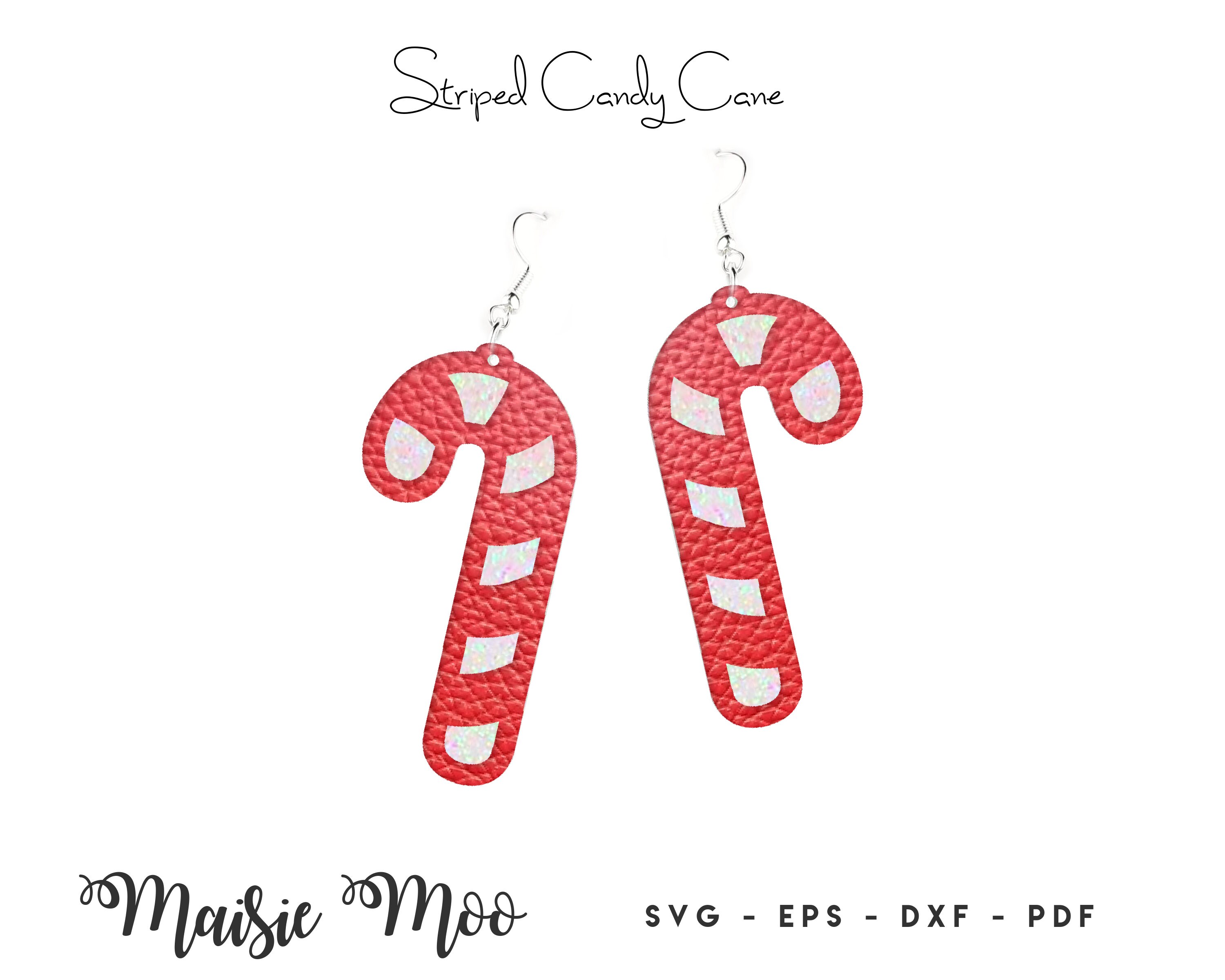 Christmas Earring SVG Treats Candy Leather Earring Templates - Etsy