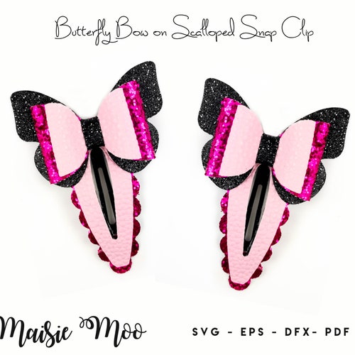 Snap Clip SVG Snapclip Template Window Snap Clip Scalloped | Etsy