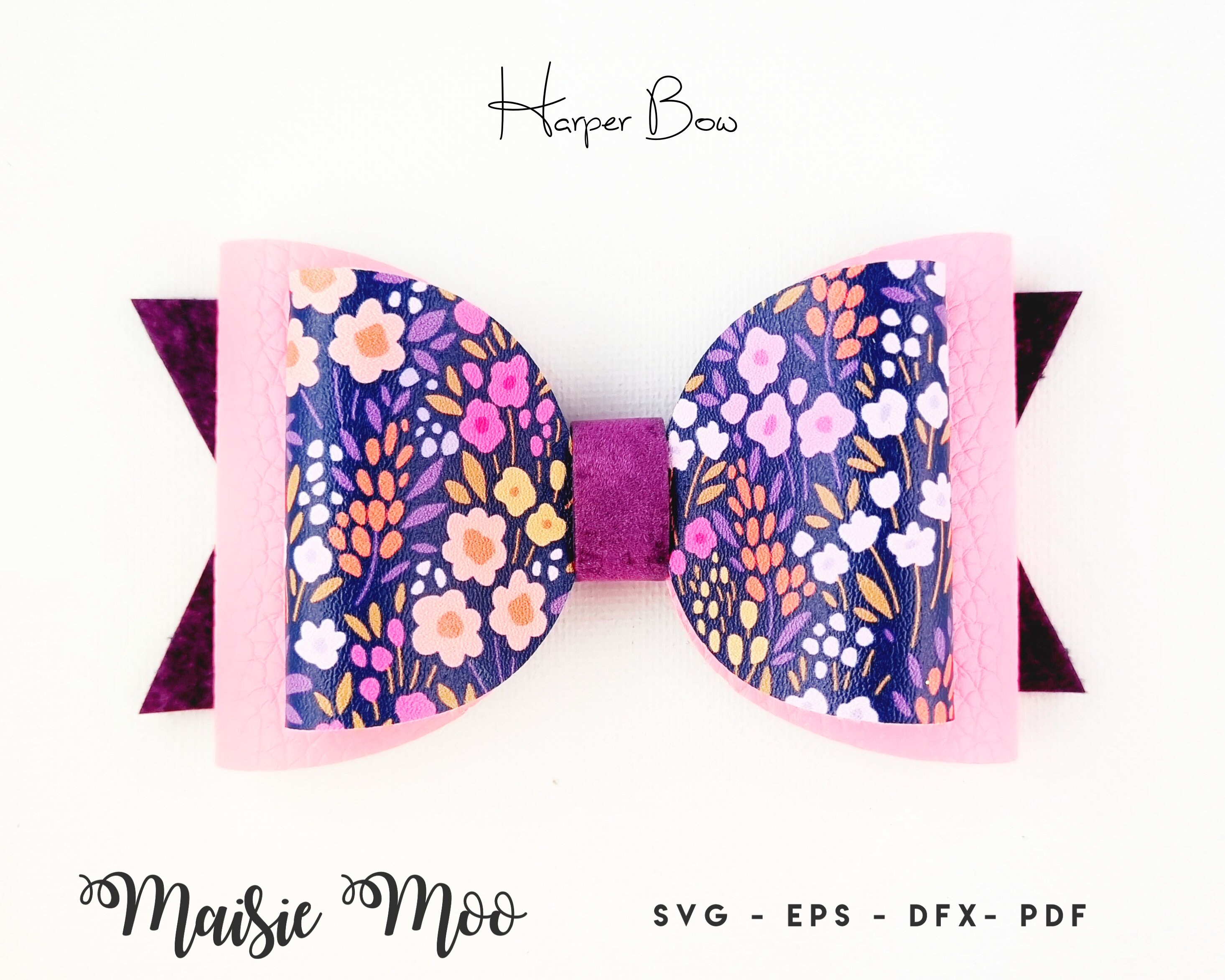 Double Loop Bow SVG Classic Bow Template SVG Harper Bow Svg - Etsy Canada